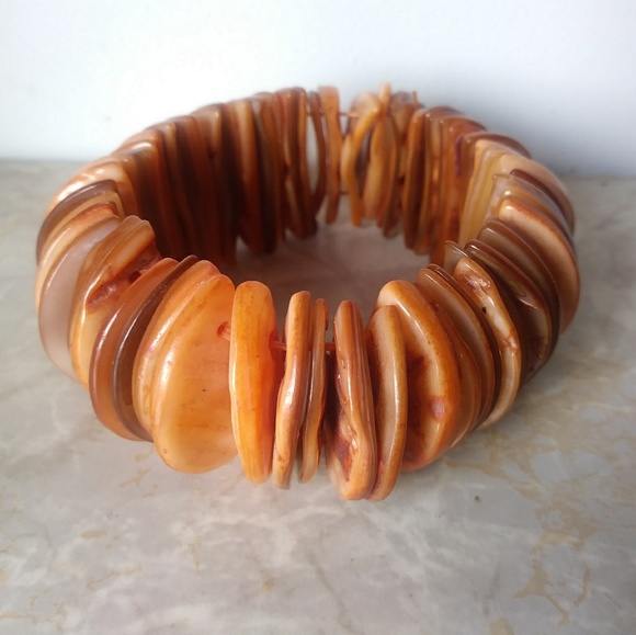 Jewelry | Shellac Wooden Bracelet | Poshmark